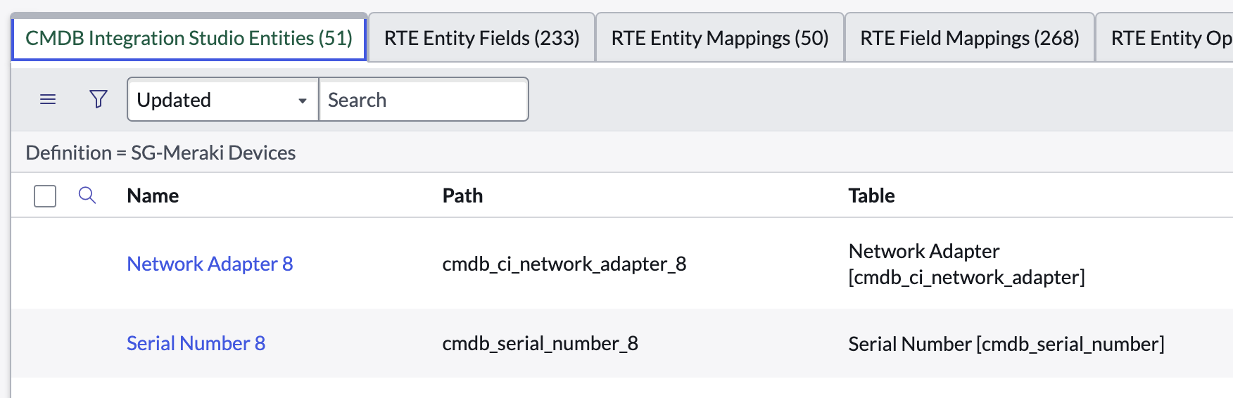 Missing Entity Mappings In Meraki Service Graph Connector 1 5 The Meraki Community