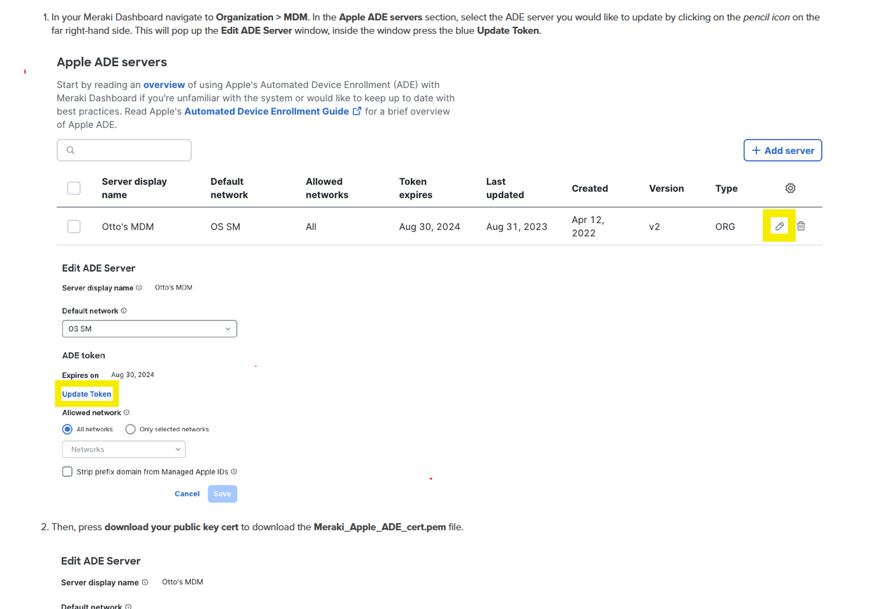 ADE server name missing - The Meraki Community
