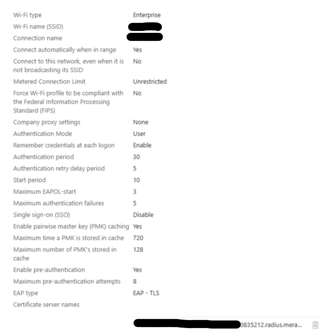 Re: Azure Cloud PKI is now released; how do we hook Meraki AP to it ...