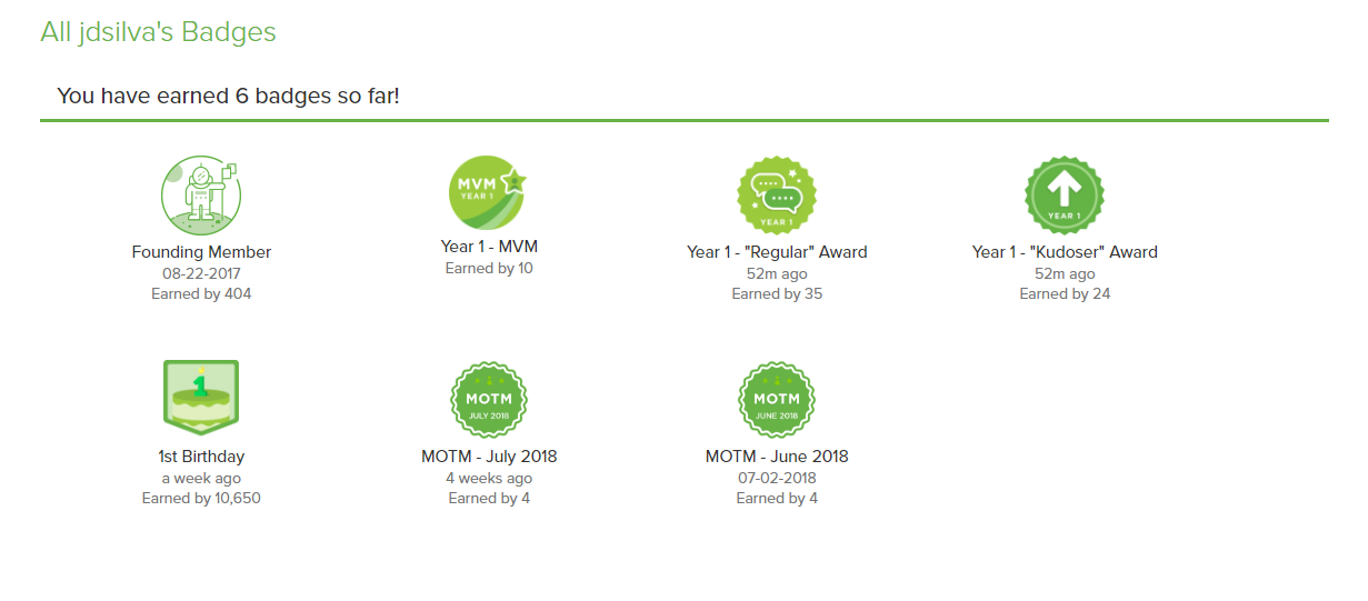 New badges! Continuing the first birthday celebration 🏆 🎂 - The Meraki ...