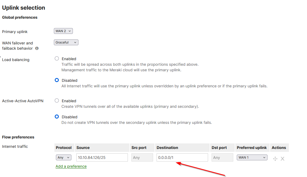 Solved: Sending an entire network over a WAN - The Meraki Community