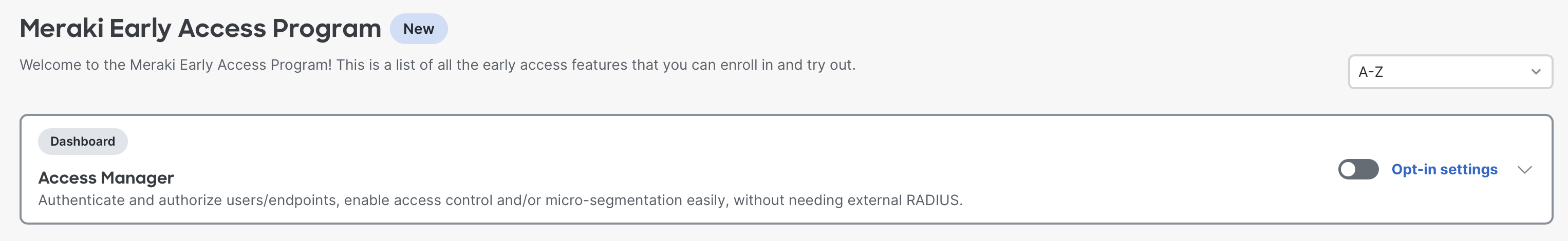 Solved: Access Manager - The Meraki Community