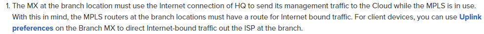 Re: SD-WAN design - Internet + MPLS with local internet breakout - The ...