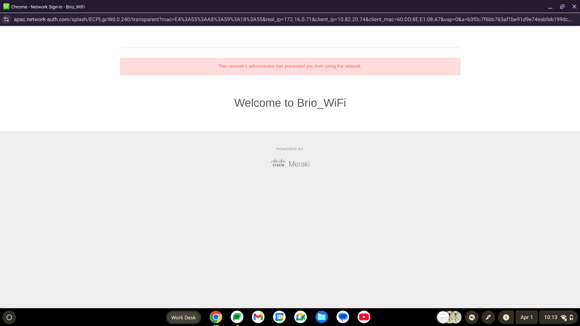 Solved: The network administrator has prevented you from using the ...