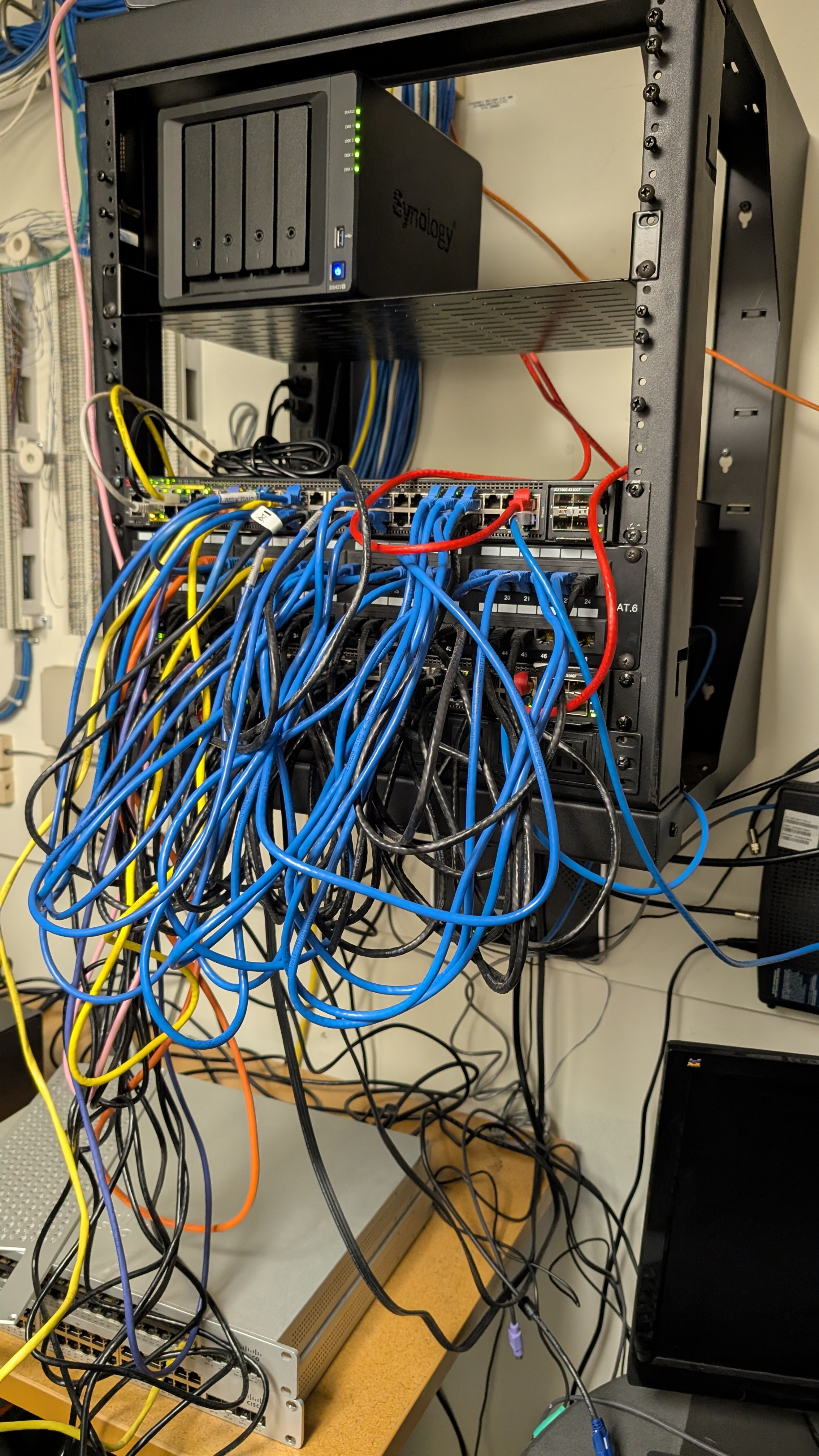 Basement network rack cleanup - The Meraki Community