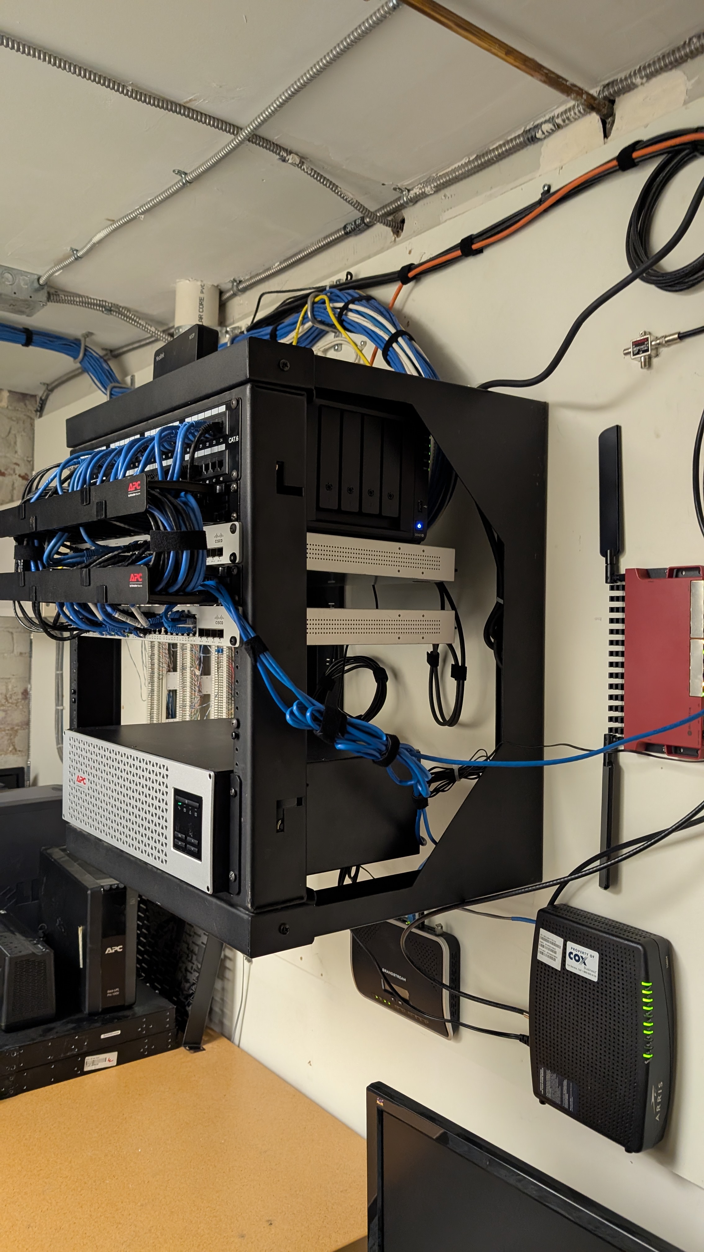 Basement network rack cleanup - The Meraki Community