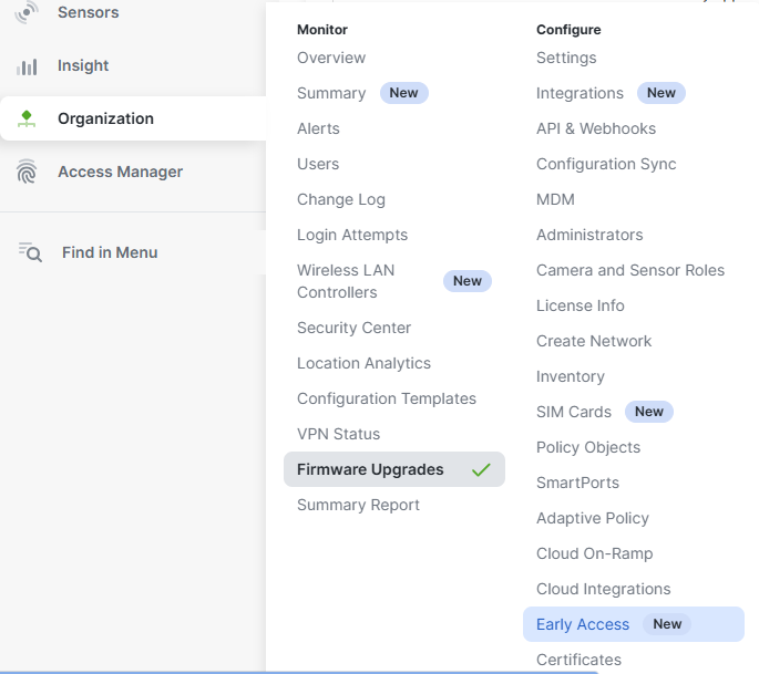 Solved: Meraki Cloud Authentication Database, Same Org Different ...