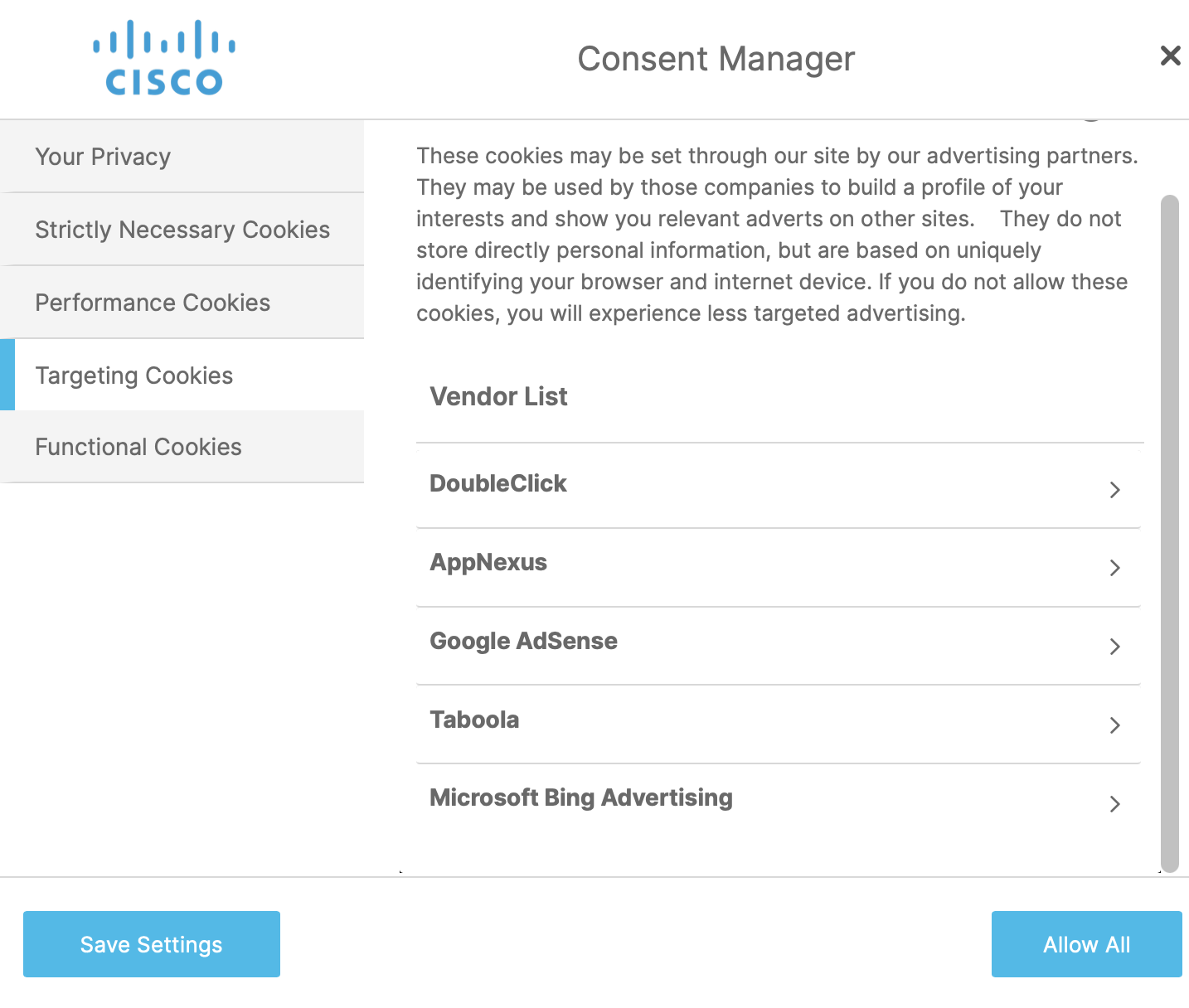 Solved: Dashboard: Cookie preference (consent manager) - The Meraki ...