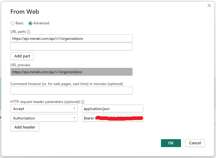 Solved: Trouble connecting to Meraki API with Power BI - The Meraki Community