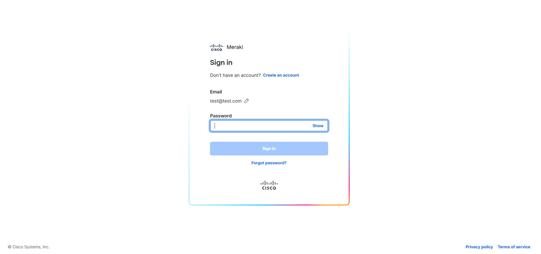Dashboard Login Screen - The Meraki Community