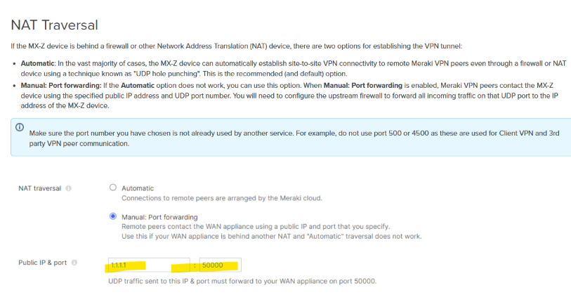 Solved: Re: VPN/Tunnels not working - The Meraki Community