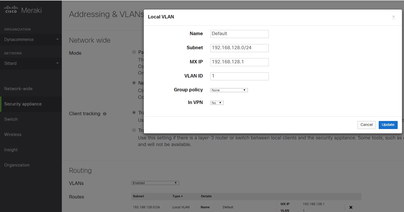 Solved: Change VLAN 1 (default subnet 192.168.128.0/24) remotely - The ...