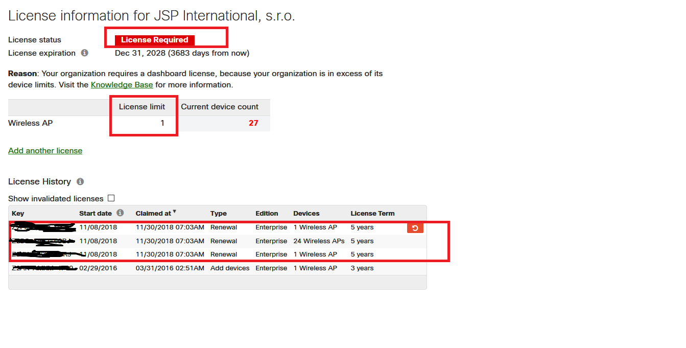 Solved: How i can add license ? - The Meraki Community