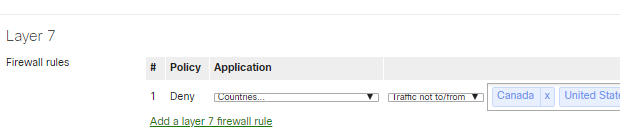 Layer 7 rule to block countires - The Meraki Community