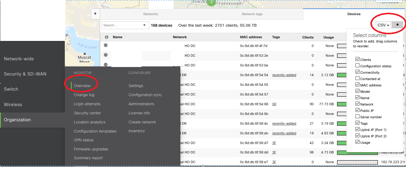 Solved: List of all Meraki Device hostnames and IP addresses - The Meraki Community