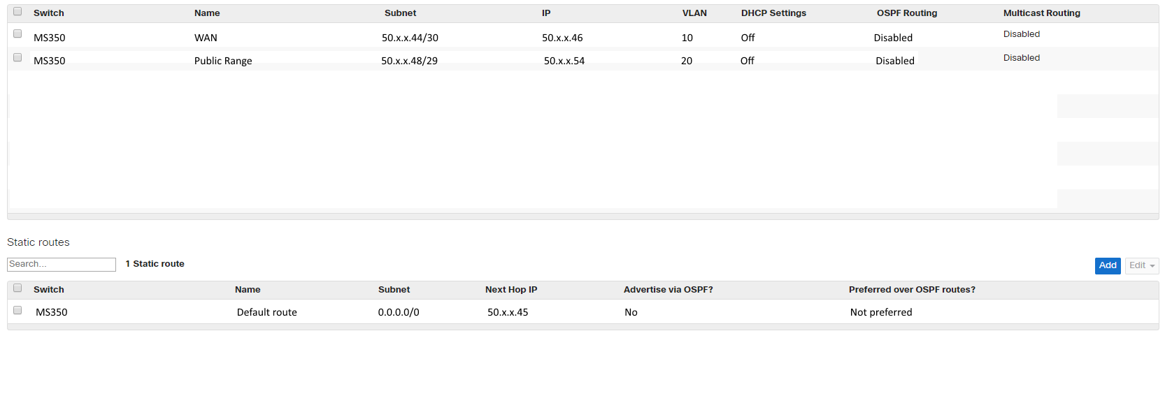 Solved: Meraki and Comcast EDI - The Meraki Community