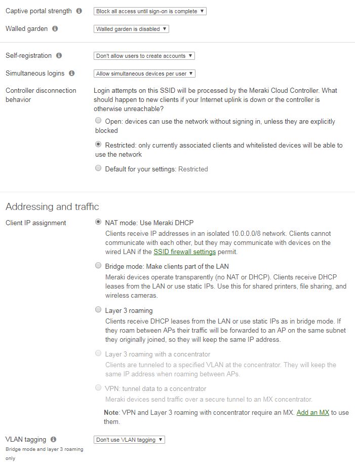 Connectivity to Meraki Network - The Meraki Community