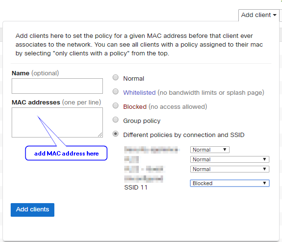 Solved: Block mac-address in SSID - The Meraki Community