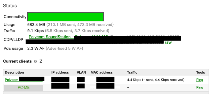 Solved: Whose mac address are there in switch? - The Meraki Community