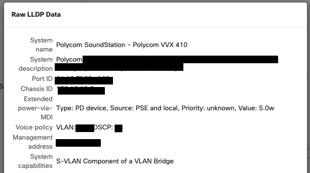 Solved: Whose mac address are there in switch? - The Meraki Community