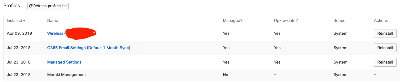 Meraki Management entry in Profiles - The Meraki Community