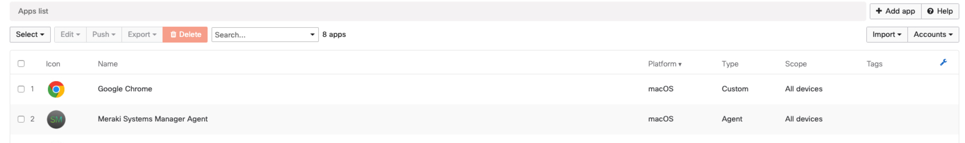 Solved: Missing app not installing - The Meraki Community