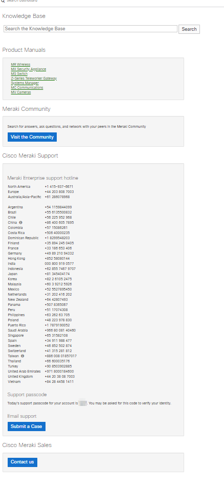 Solved: Customer number, where to find in Dashboard - The Meraki Community