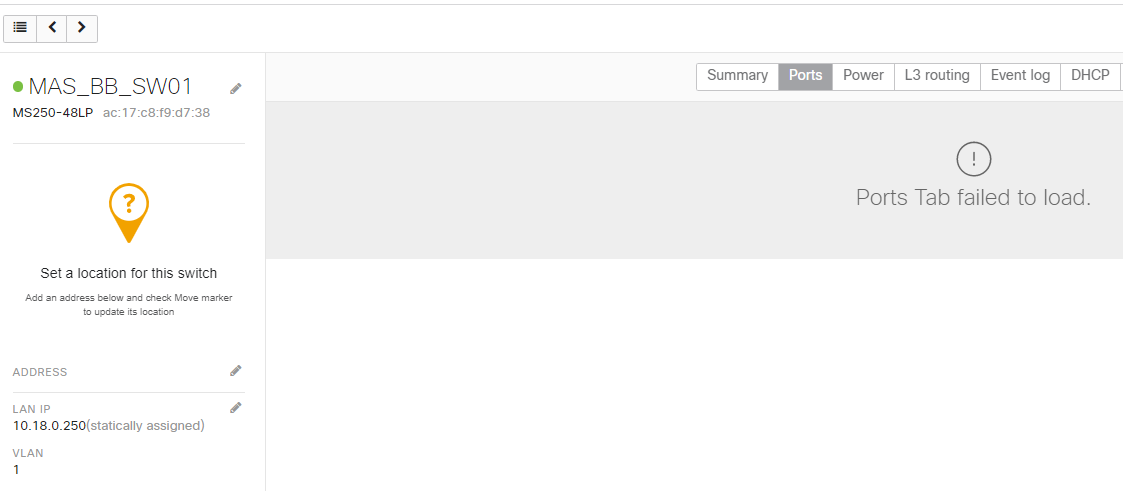 Aggr port numbers - The Meraki Community
