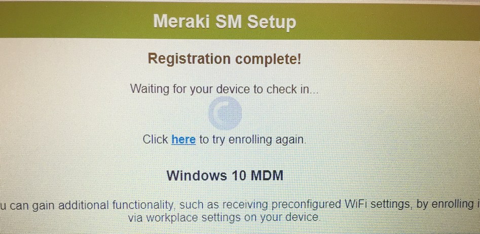 Solved: Waiting for Your Device to Check In - The Meraki Community